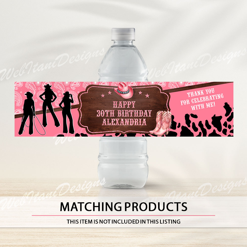 Editable Candy Bar Wrappers for Rodeo party